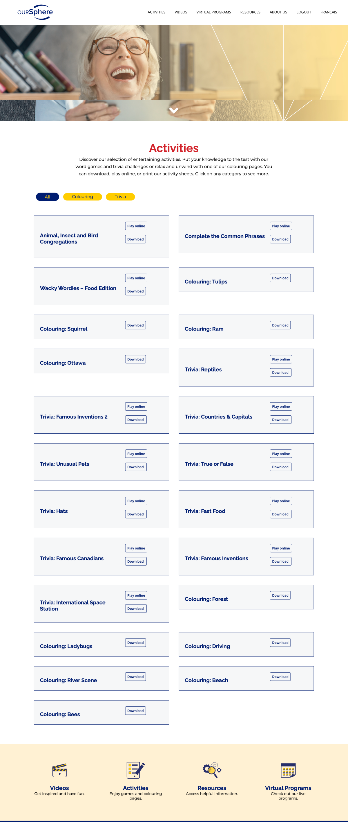 AvO WebWorks Portfolio - Our Sphere