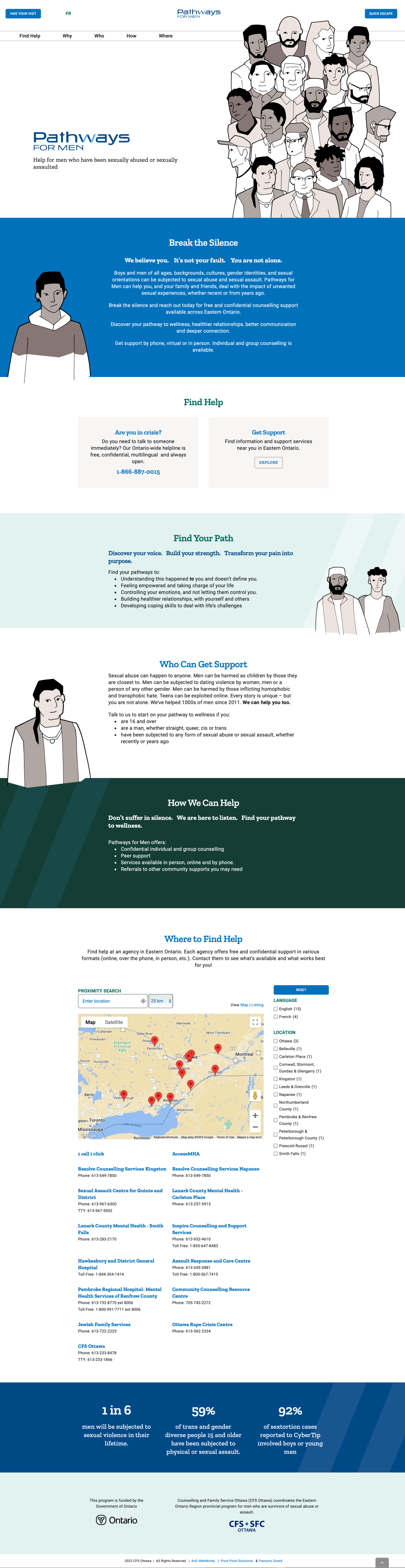 AvO WebWorks Portfolio - Pathways for Men